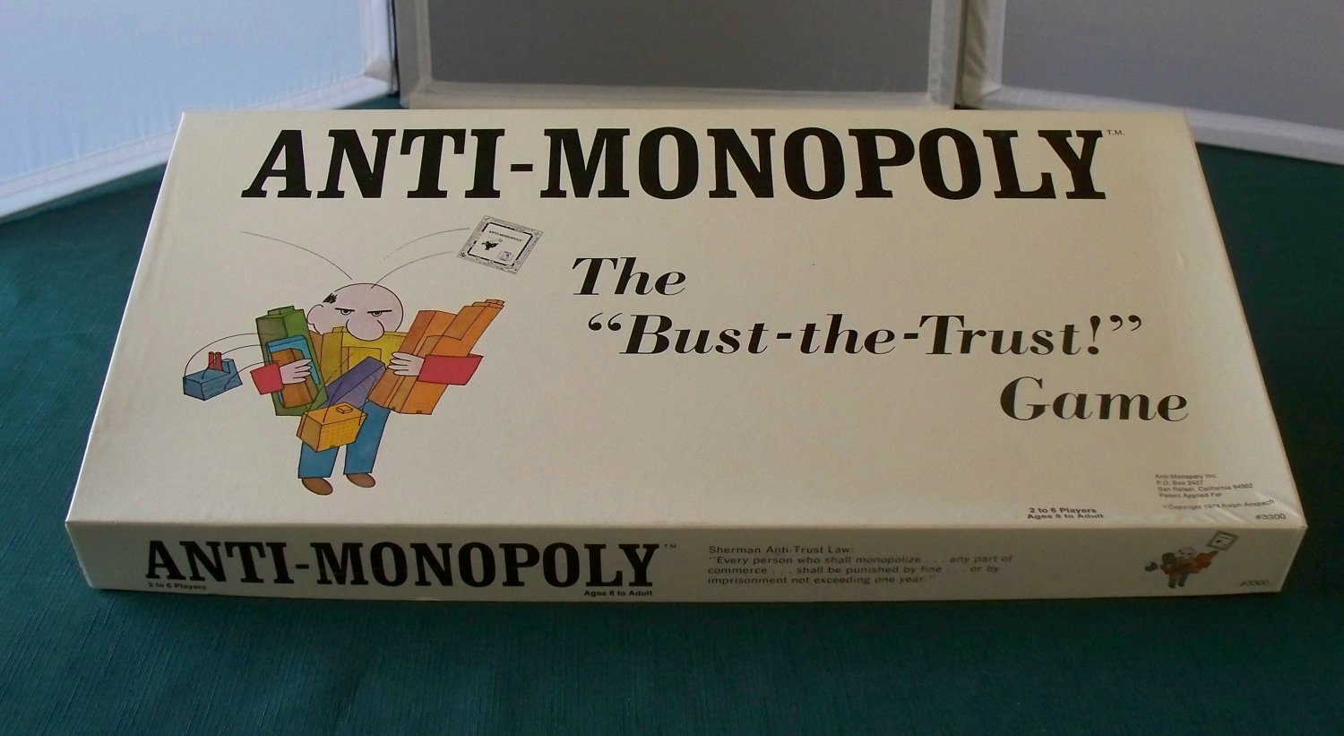 Anti-Monopoly Bust The Trust Game 1973 Complete VGC