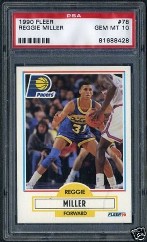 1990 Fleer #78 REGGIE MILLER Card PSA 10 Pacers