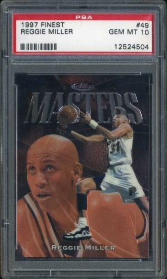 1997 Finest #49 REGGIE MILLER Card PSA 10 Pacers