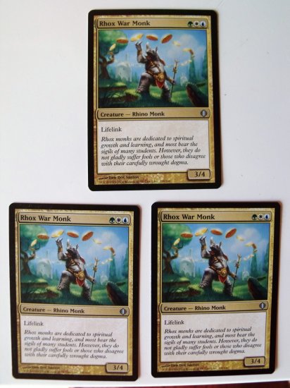 3x Rhox War Monk, Shards of Alara, NM Magic the Gathering