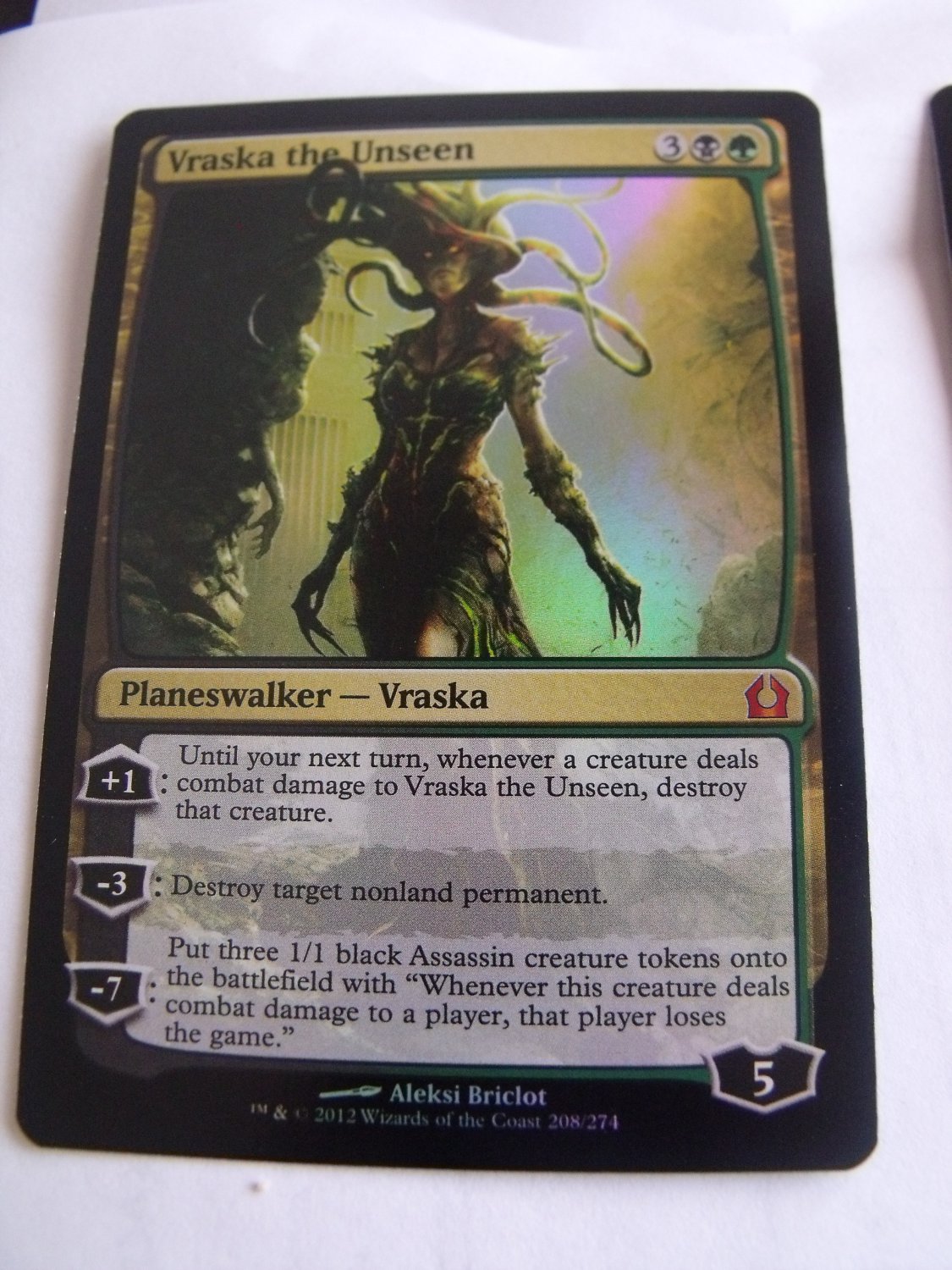 FOIL Vraska, the Unseen, Return to Ravnica, NM Magic the Gathering