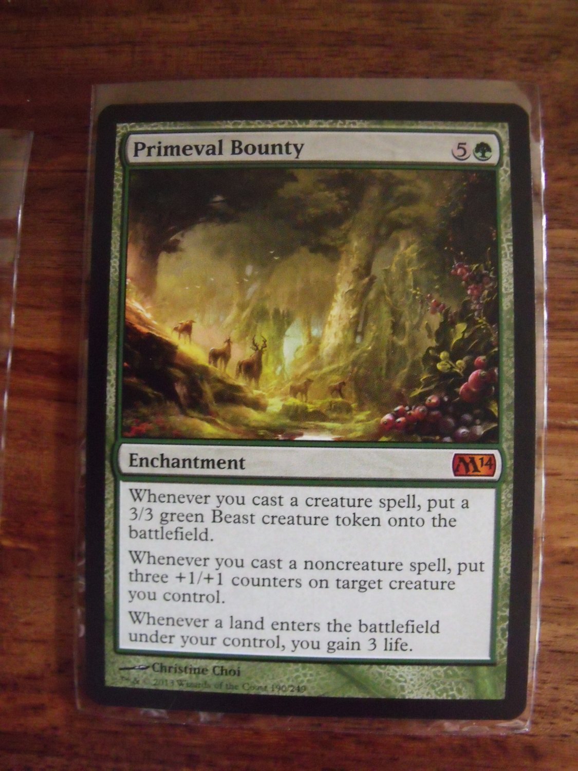 Primeval Bounty, M14, NM Magic the Gathering