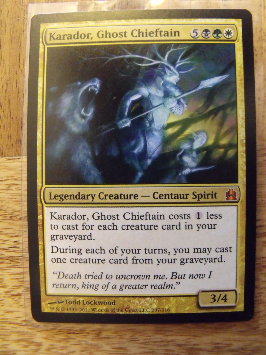 Karador, Ghost Chieftain, Commander, NM Magic the Gathering