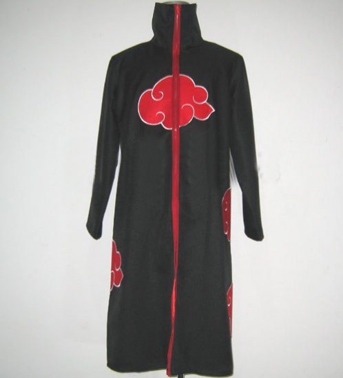 high quality Naruto costumes Akatsuki Cloak