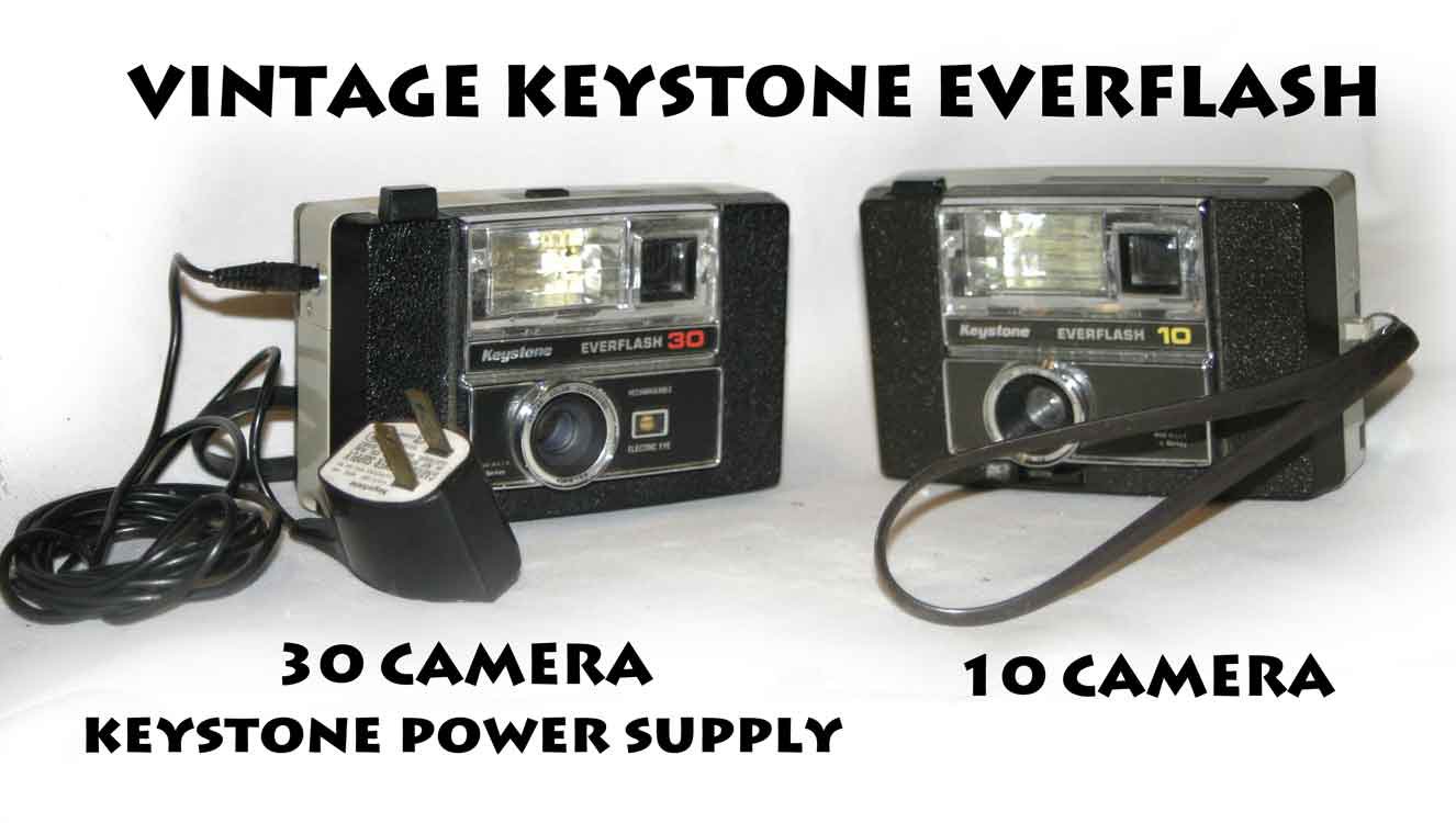 TWO (2) VINTAGE KEYSTONE EVERFLASH 10 CAMERA