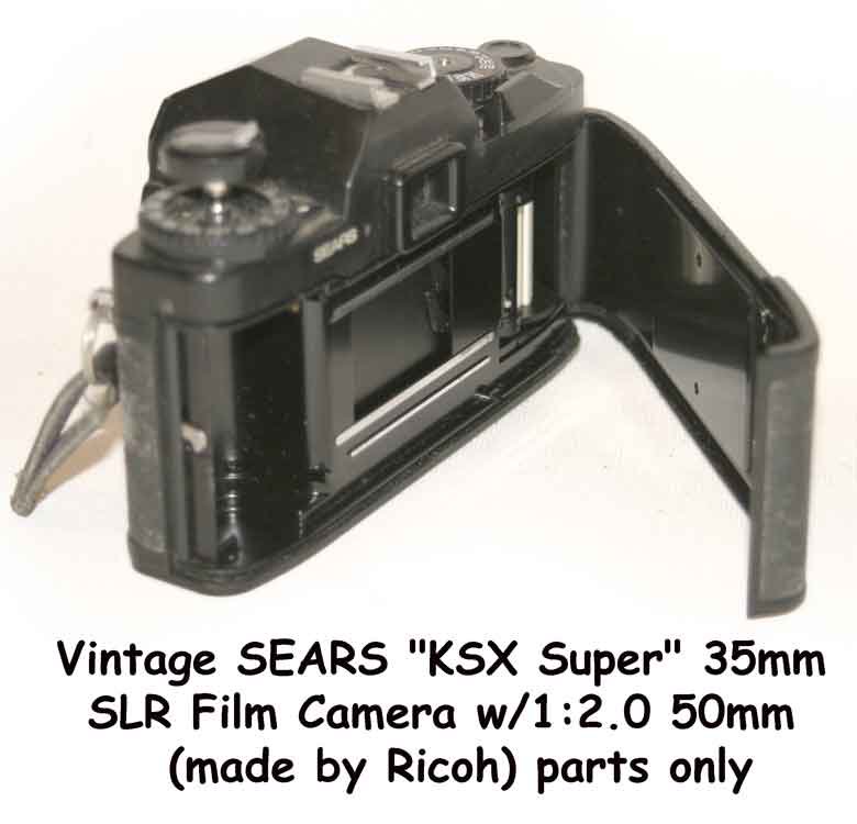 Vintage SEARS "KSX Super" 35mm SLR Film Camera w/1:2.0 50mm (made by ...