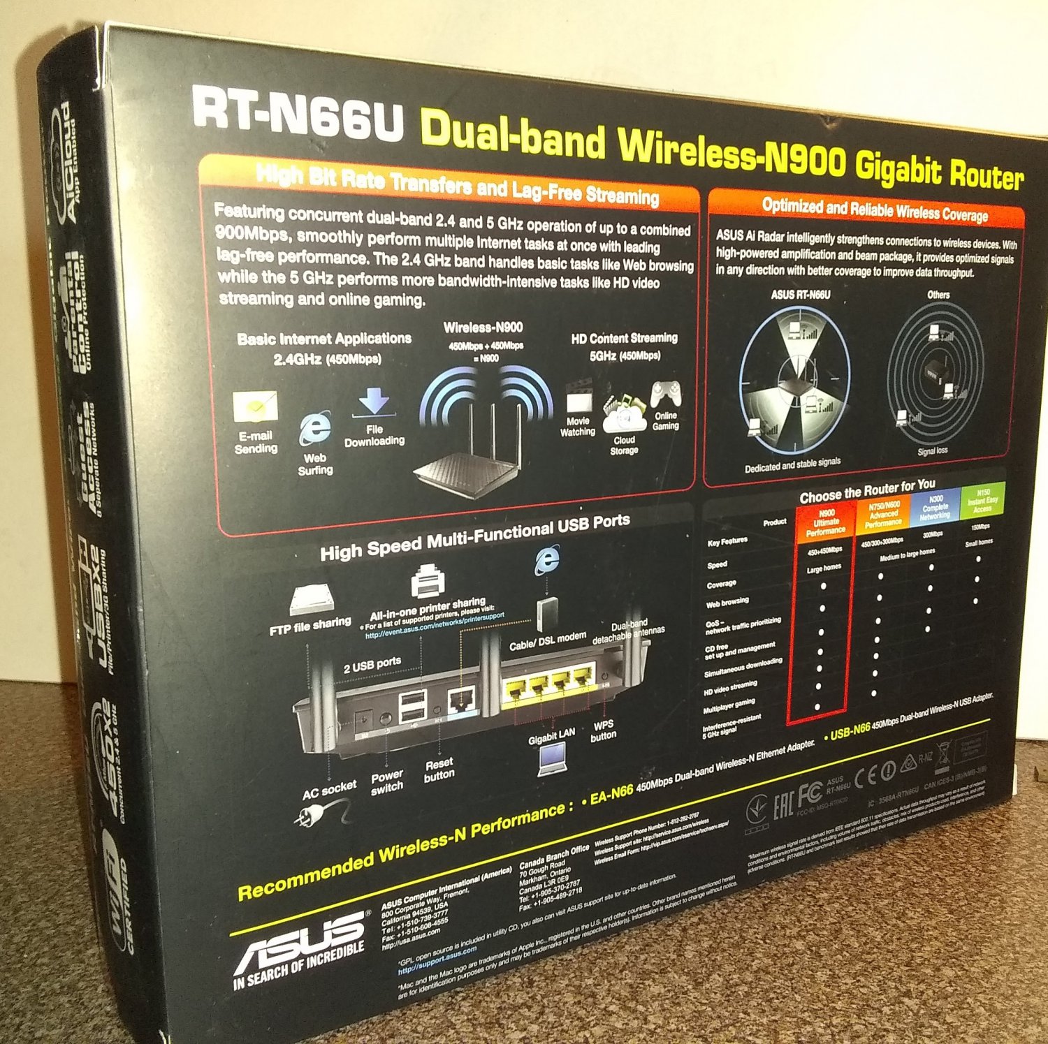 ASUS RT-N66U Dual-Band Wireless-N900 Gigabit Router