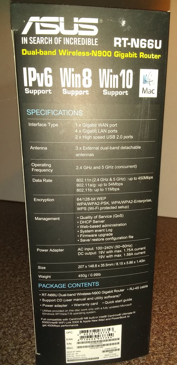 ASUS RT-N66U Dual-Band Wireless-N900 Gigabit Router