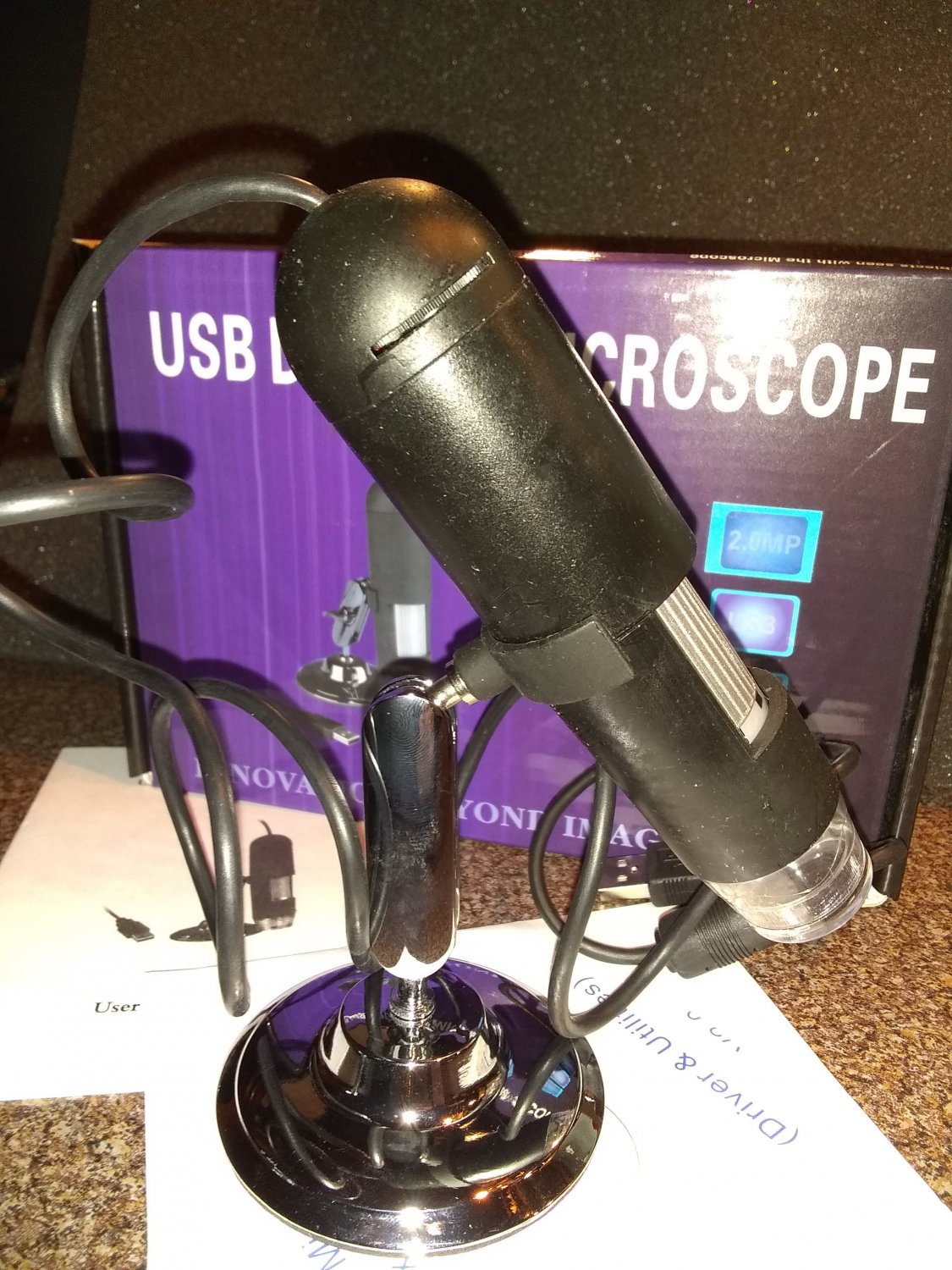 20x400 Magnification Digital USB Microscope RoHS 2 mega pixels new in ...