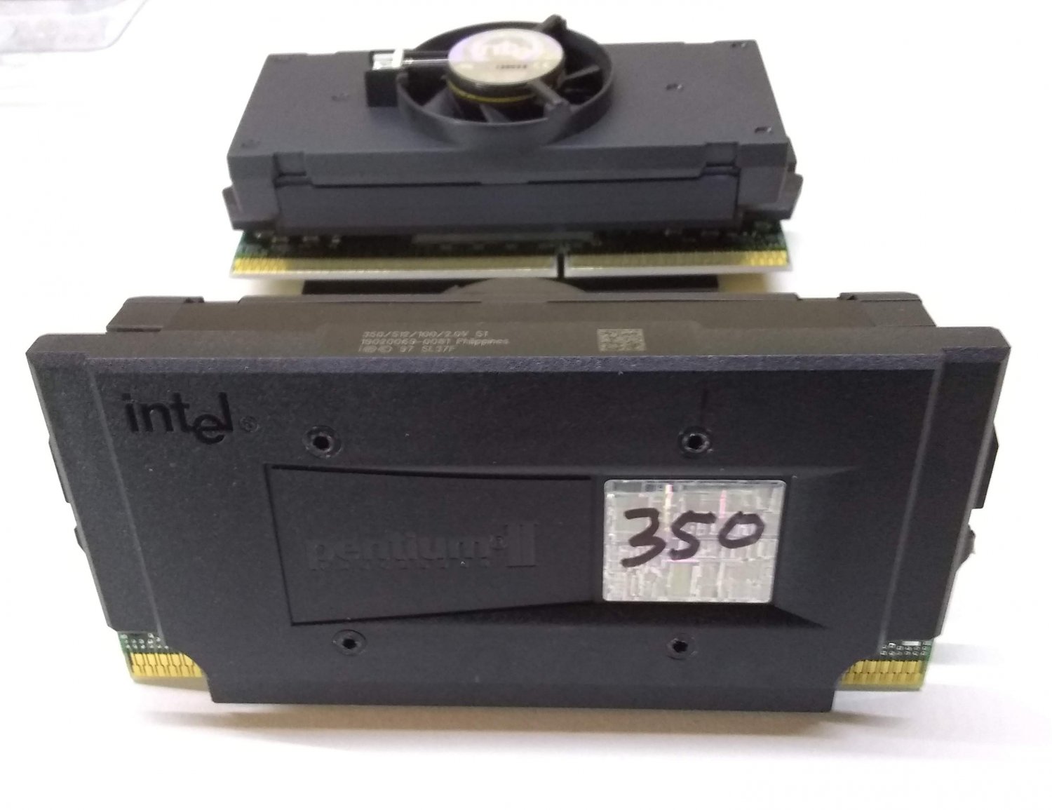 4 Intel Pentium II 350/512/100/2.0V & B80523P400512E SL2YM + Heatsink W ...