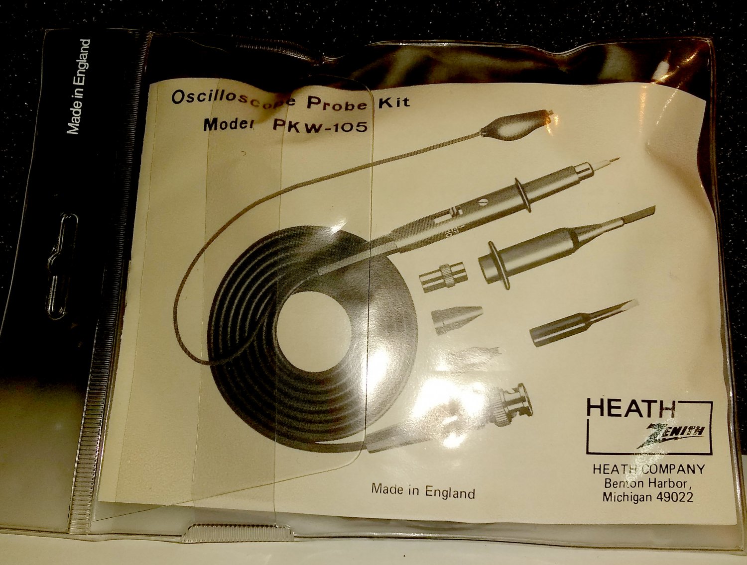 Heath Zenith Computer Oscilloscope 4802PKW-105 with PROBE KIT
