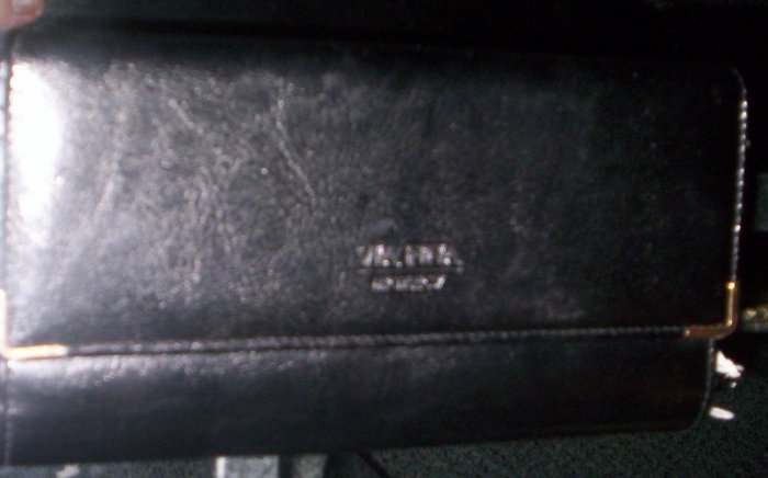 Matching Black Via Fina Wallets Gently Used