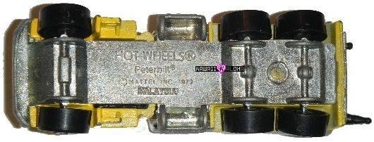 Hot Wheels Diecast Peterbilt Shell Gas Yellow Truck Rig 1979