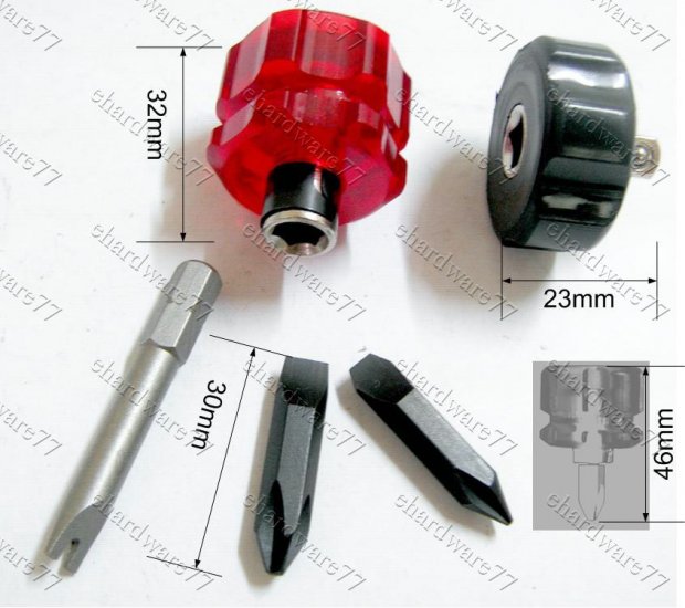STUBBY MINI 2-WAY SCREWDRIVER SET (3612)