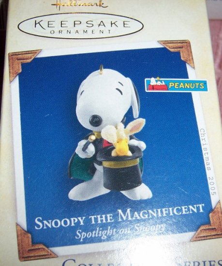 Peanuts Snoopy the Magnificent Hallmark Ornament 2005