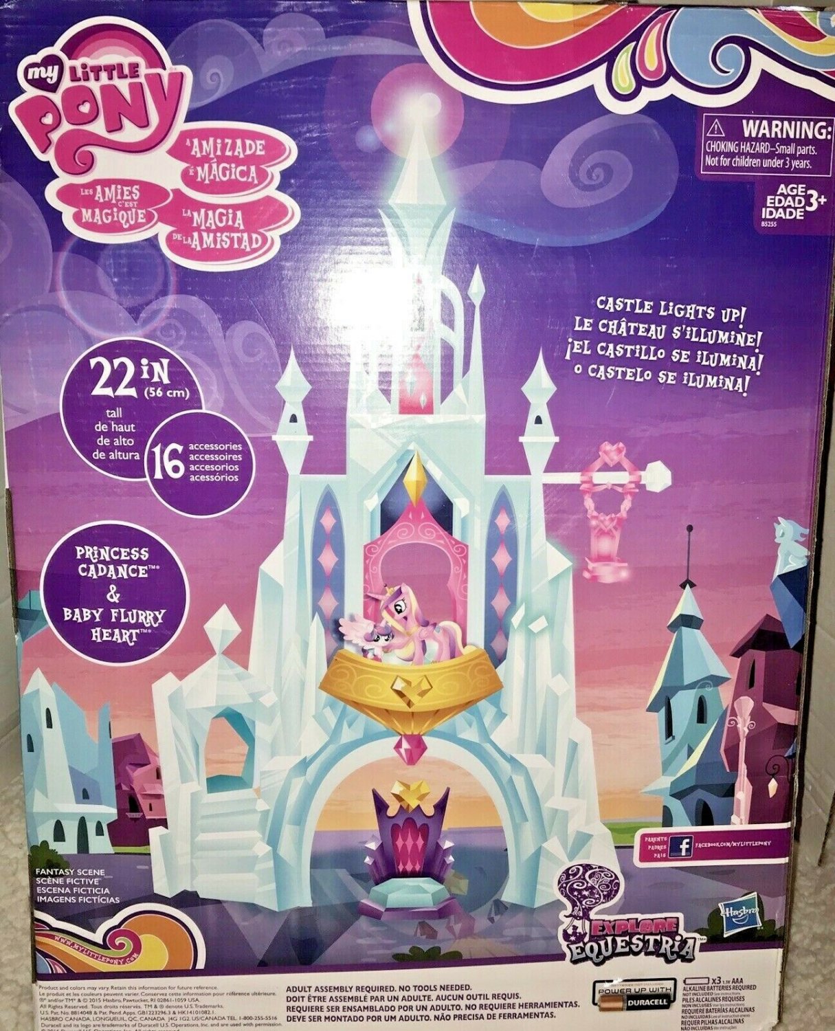 My Little Pony Crystal Empire Castle Princess Cadence Baby Flurry Heart Playset