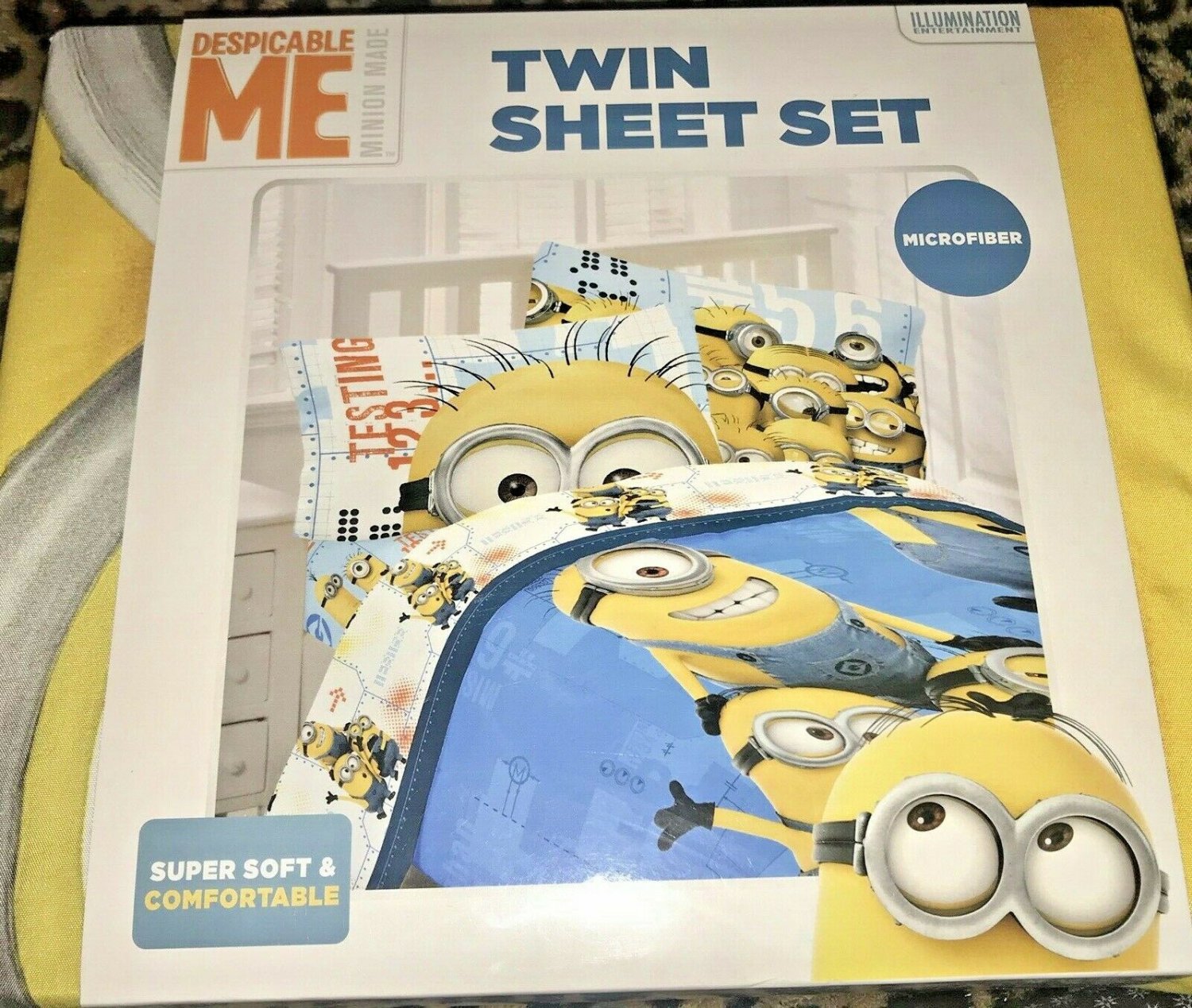 Despicable Me Minions Twin Sheet Set Minion Testing