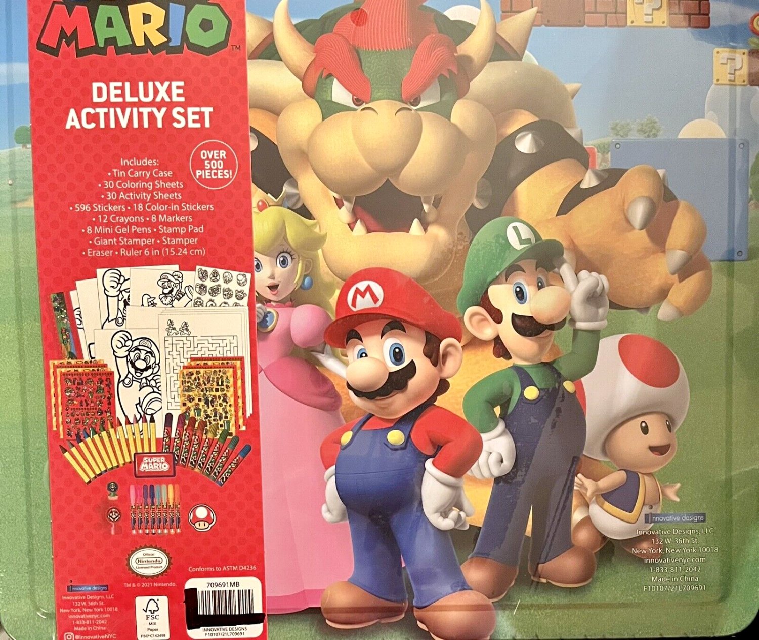 Super Mario Deluxe Activity Set Over 500 Pieces