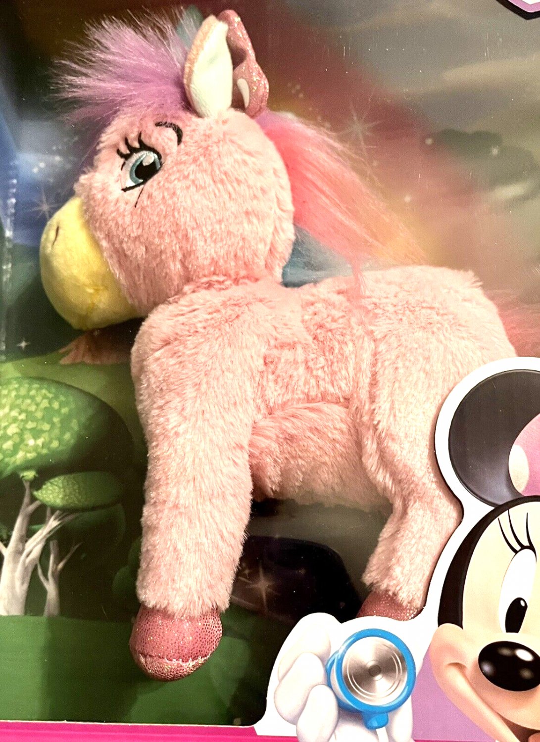 Disney Junior Minnie Mouse Bow Care Vet Bag Set With Plush Penelope Unicorn