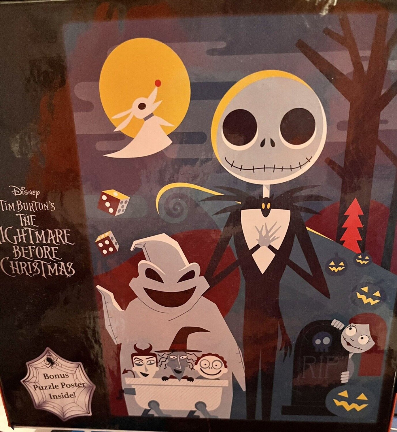 Nightmare Before Christmas 300 Piece Puzzle Bonus Poster Oogie Boogie ...
