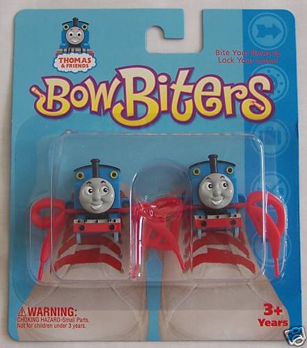 NIP THOMAS THE TANK ENGINE BOW BITERS FOR SHOELACES