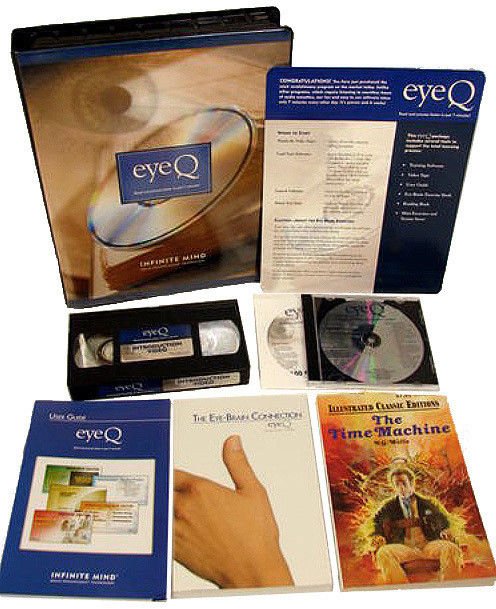 EYEQ Infinite Mind EYE Q SPEED READING IMPROVEMENT BRAIN ENHANCEMENT - VHS + DVD