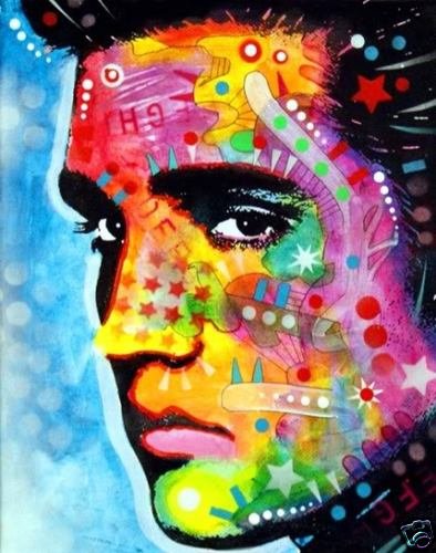 Elvis Art Painting Mixed Media Modern Art Abstract GLY7
