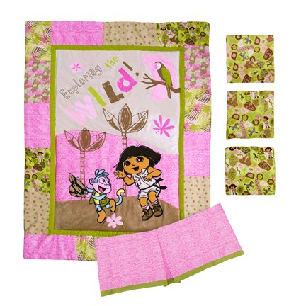 Nickelodeon Dora the Explorer™ “Exploring the Wild” 5PC Crib to Toddler ...