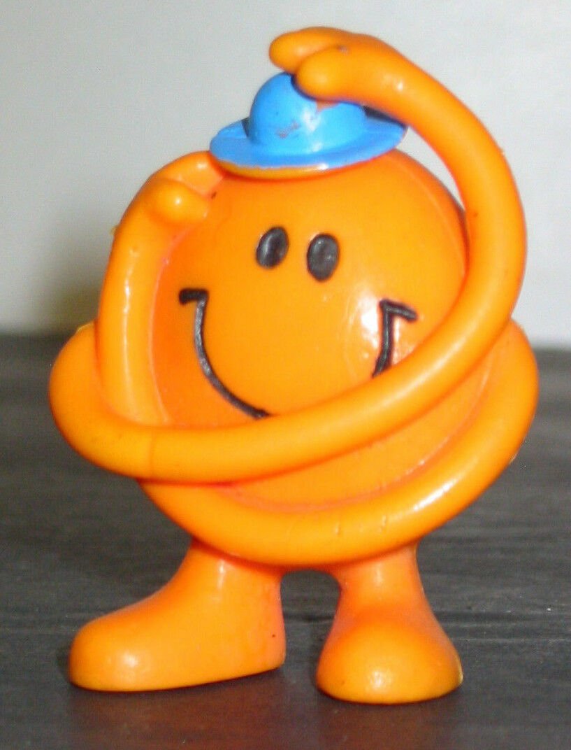 Vtg 70's Arby's Mr. Men Small Figure Toy 1971 Mr. Tickle PVC ROGER ...