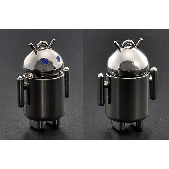 8GB Android Robot Shaped Flash Pen Drive - Metal USB Memory Stick