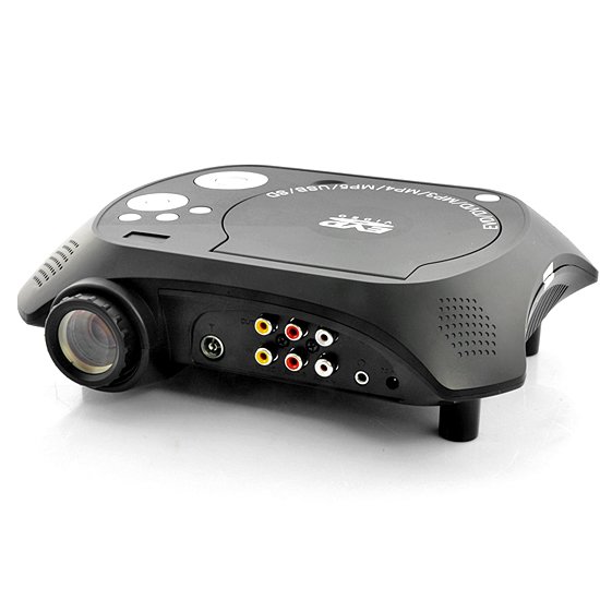 20 Lumens 100:1 LED Multimedia Projector - Built-in DVD Player Home Theater