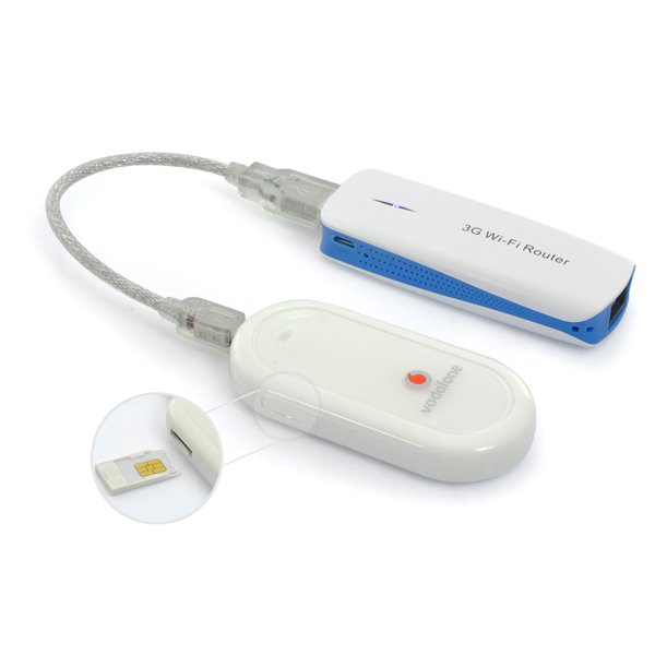 Mini Wireless Router w/ 3G Hotspot, Wifi AP, 1800mAh Mobile Battery