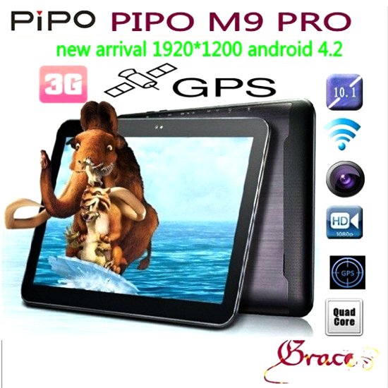 PIPO M9 Pro 3G Tablet PC - 10.1 Inch Android 4.2.2 Quad Core Rk3188
