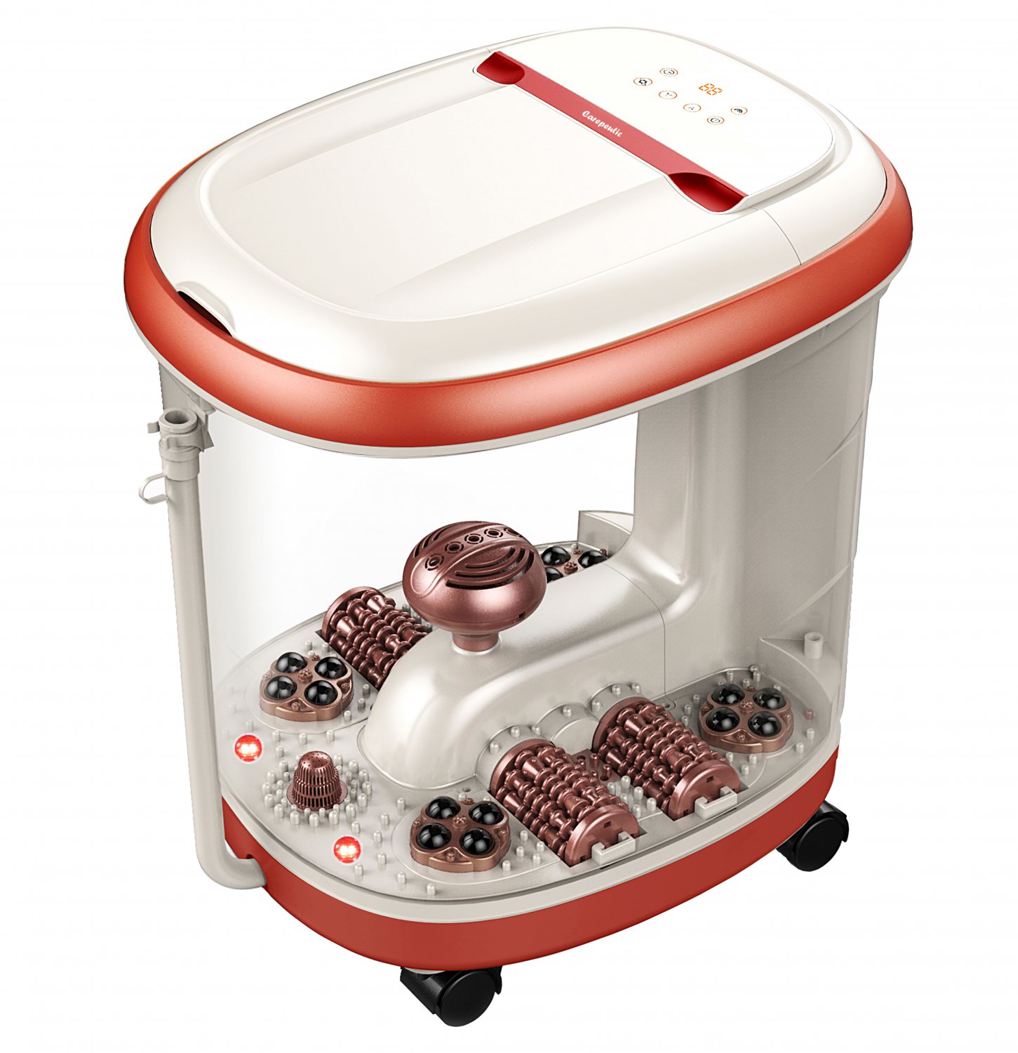 Carepeutic Touch Screen Water Jet Foot And Leg Spa Bath Massager Kh305b Brown