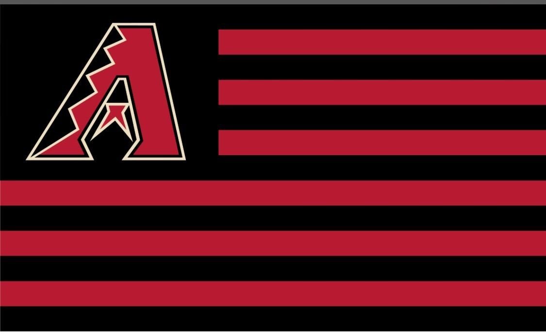 Arizona Diamondbacks Stars & Stripes 3' x 5' Flag Baseball Fan Merchandise