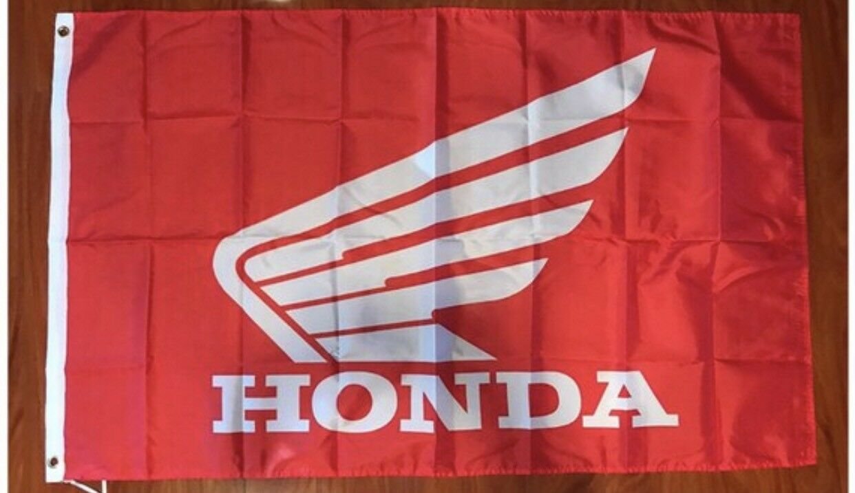 NEW HONDA RED WING RACING FLAG 3'X5' MOTORCYCLE MOTOCROSS