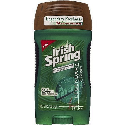 Irish Spring Antiperspirant Deodorant Legendary Classic 2.7 oz (Pack of 4)