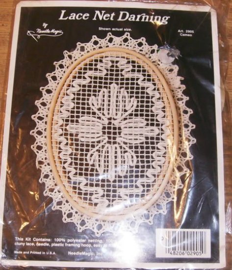 BEAUTIFUL LACE NET DARNING KIT - CAMEO-NEEDLEMAGIC
