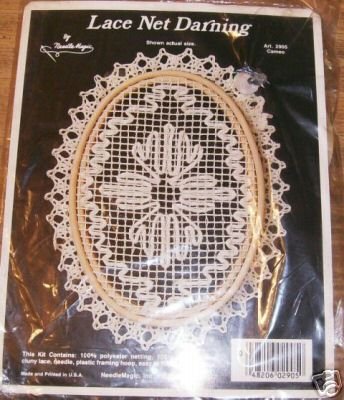 BEAUTIFUL LACE NET DARNING KIT - CAMEO-NEEDLEMAGIC