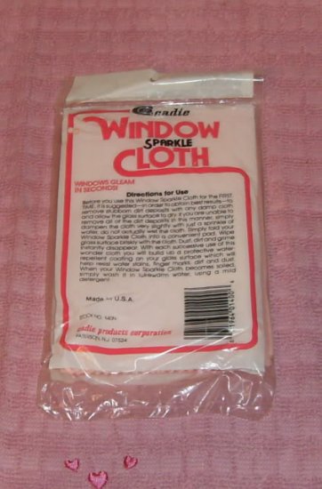 Cadie Window Washing Cloth, New,No Pkg,Sparkling Window