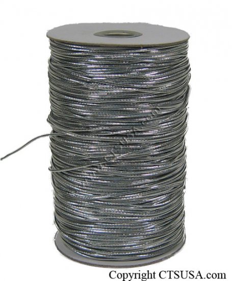 Silver Metallic Elastic Cord/String 1/16" 288 yards NEW