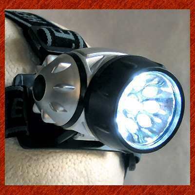 9 LED HEADLAMP Headlight Hands-Free Flashlight Light