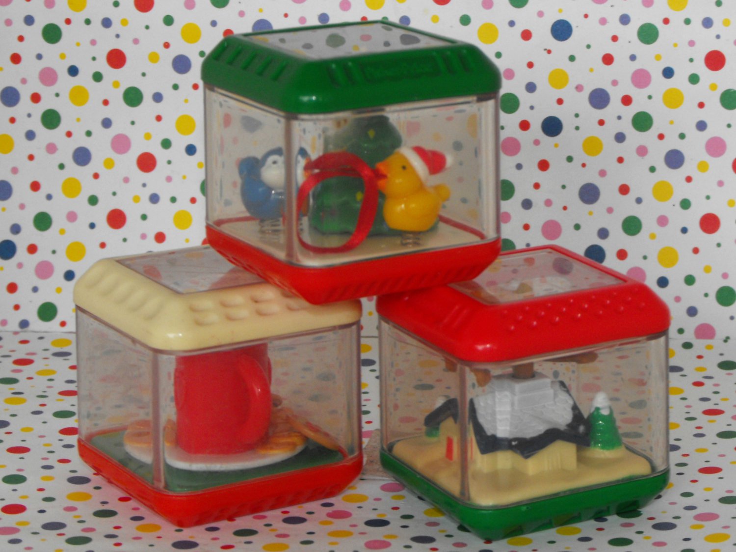 Fisher-Price Peek-a-Blocks Press & Go Train Christmas Blocks