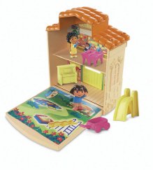Dora the Explorer Let's Go Adventure Mini Schoolhouse Desk Table Part