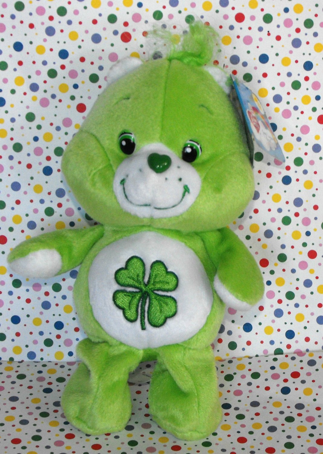 *3/14*SOLD~Care Bears Good Luck Bear 20th Anniversary Stuffed Bear
