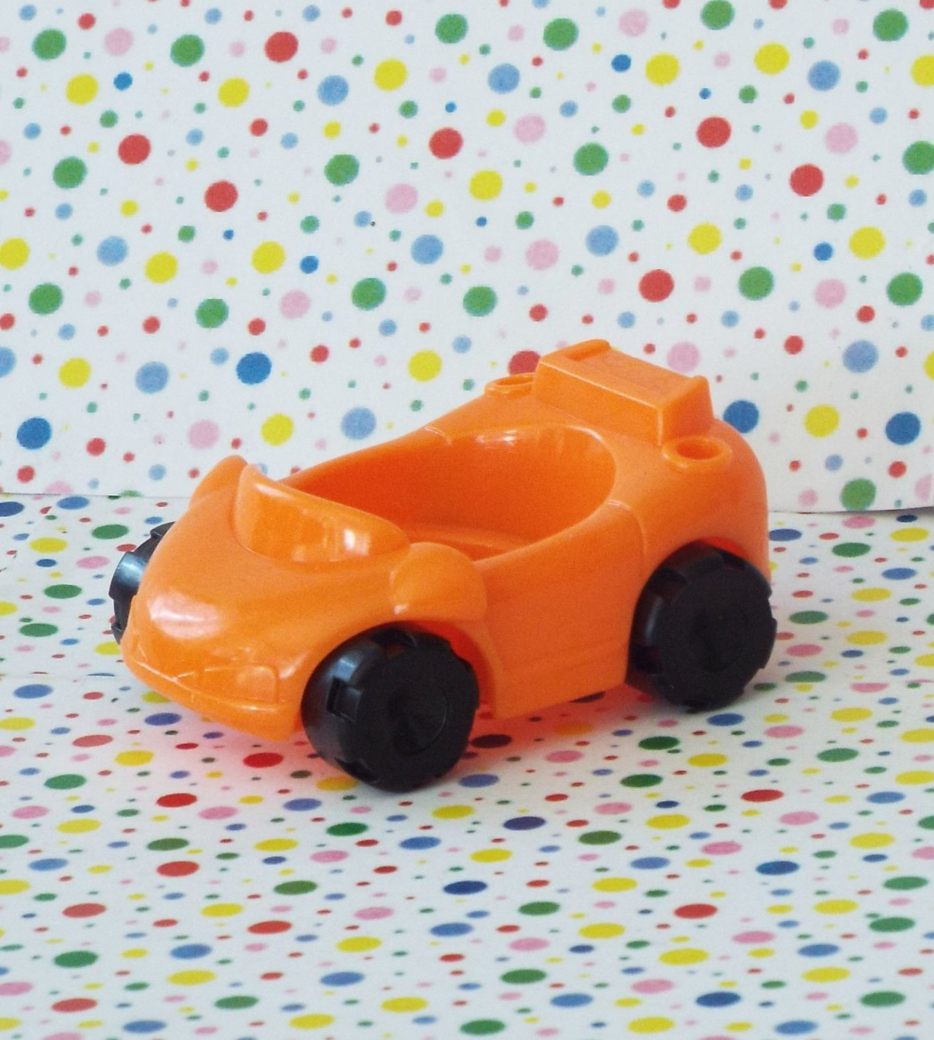 6/20*SOLD~Fisher Price Little People Ramps Around Garage Orange Car