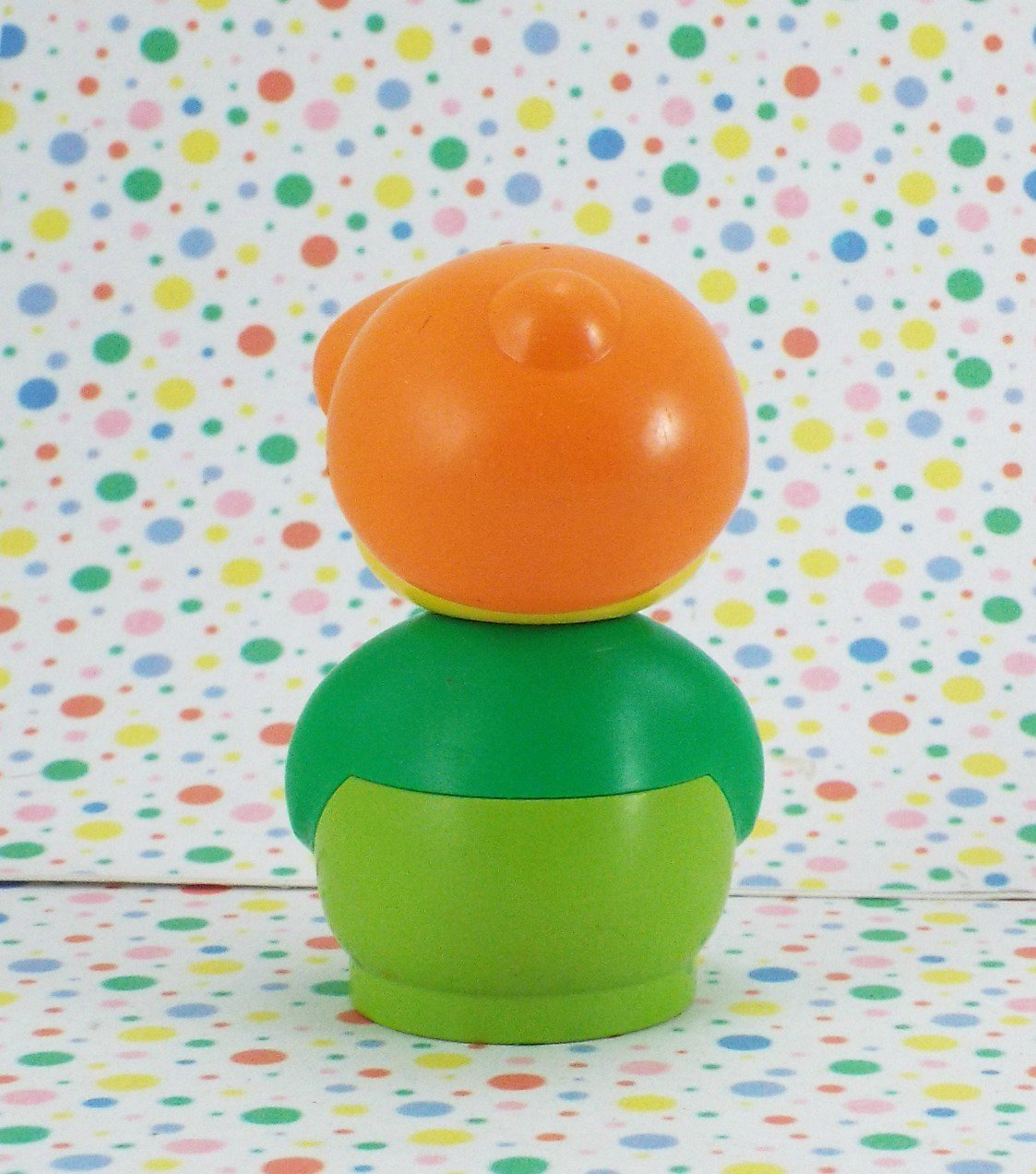 Lego Duplo Primo Bath Time Boat Figure Green Base Orange Baseball Hat