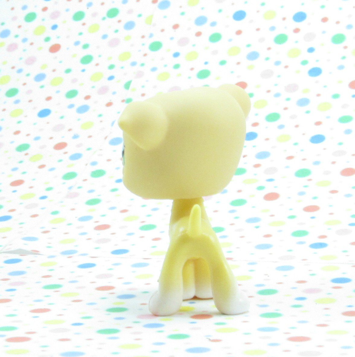 *6/19*SOLD~ Littlest Pet Shop #875 Yellow Greyhound Whippet Dog ~ LPS