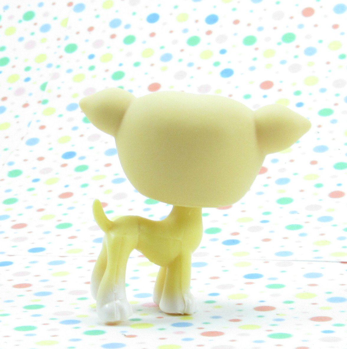 *6/19*SOLD~ Littlest Pet Shop #875 Yellow Greyhound Whippet Dog ~ LPS