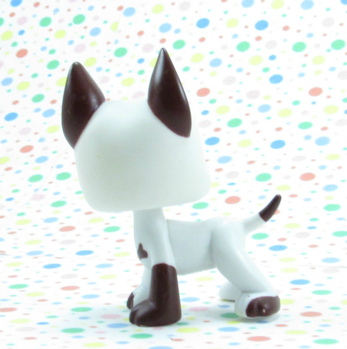 Littlest Pet Shop #577 Brown and White Great Dane Dog ~ LPS Singles